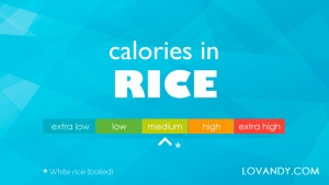 Calories in Basmati, Jasmine, White, Red and Brown Rice