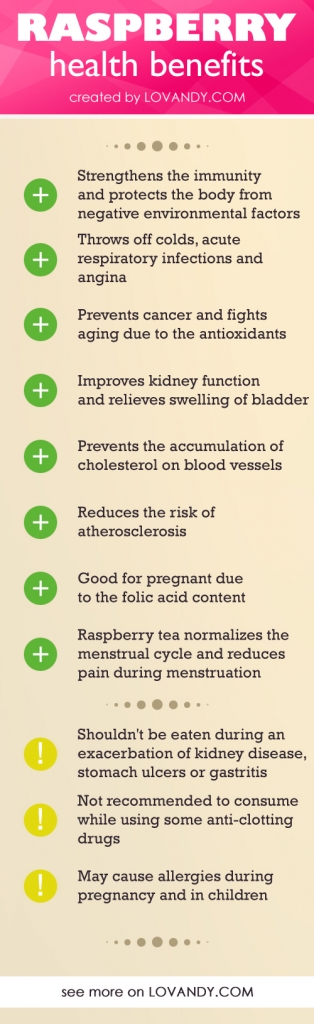 Benefits of Raspberry (Fresh, Frozen) and Raspberry Leaves