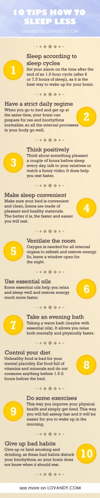 How to Sleep Less Having Even More Energy