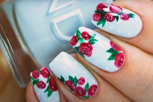 Rose Nails Design: How to Make Step by Step